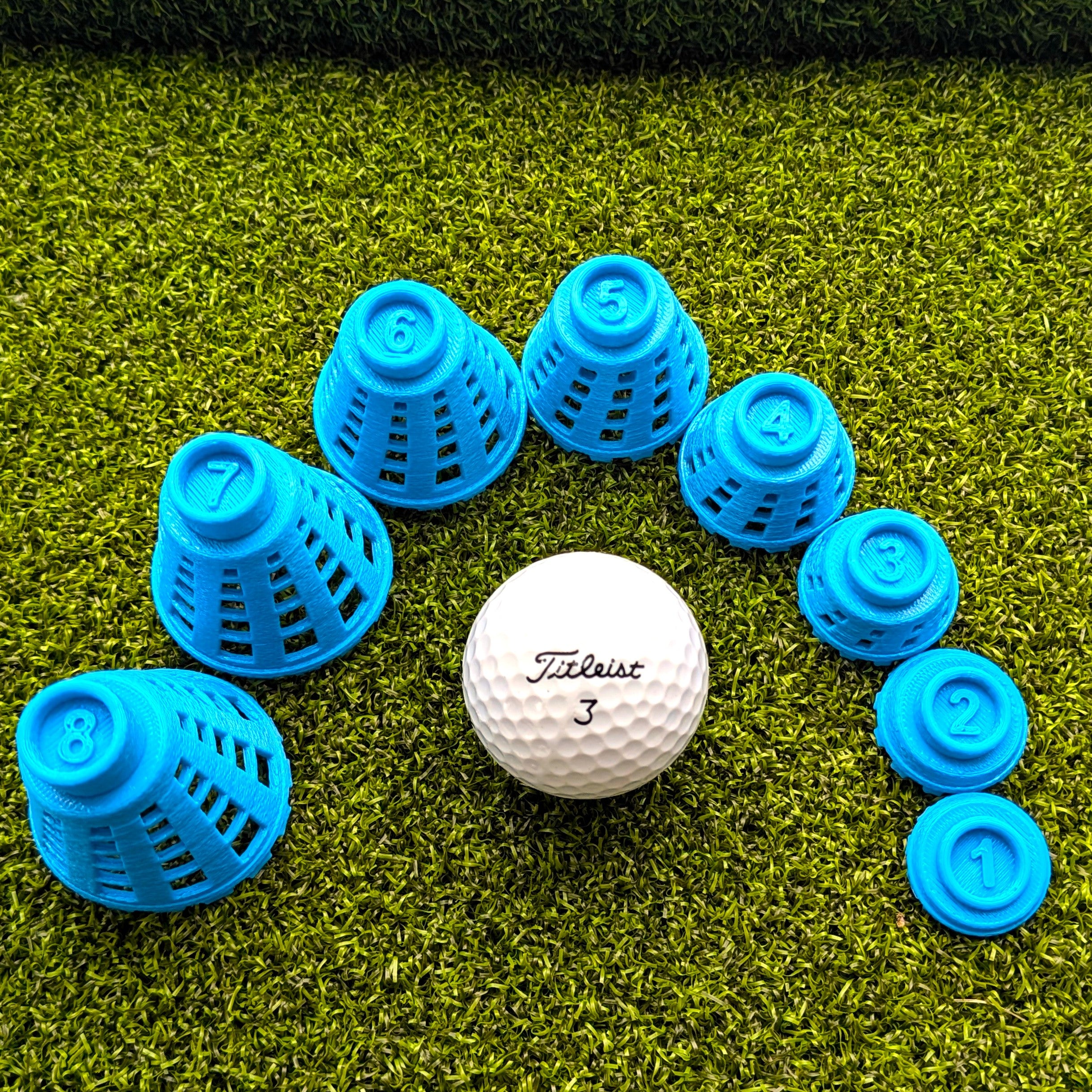 Golf Simulator Tees - Blue – Blackout Additive